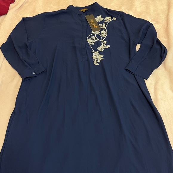 Dresses | Nwt Royal Blue Traditional Dress Indian Clothing Never Worn ...
